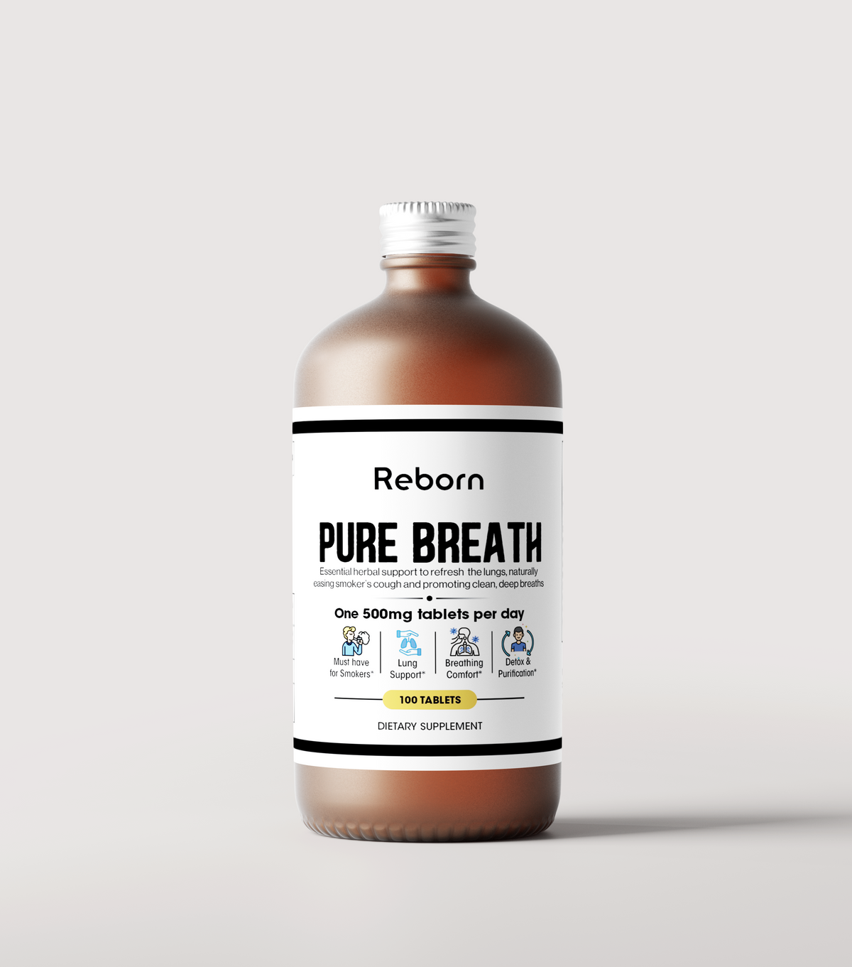 Pure Breath – Essential Lung Support. Especially for Smokers (Up to 10 ...